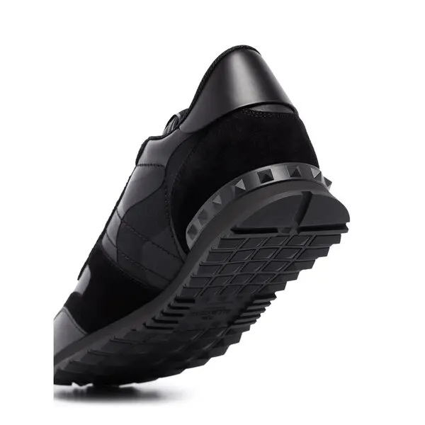 Valentino Garavani Nappa Leather Camouflage Low-top Trainers - Black