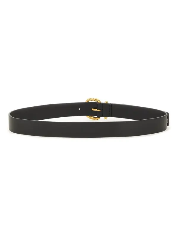 Bottega Veneta Belt With Gold Tone Buckle
