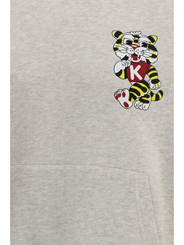 Kenzo Wild Tiger Embroidered Cotton Hoodie