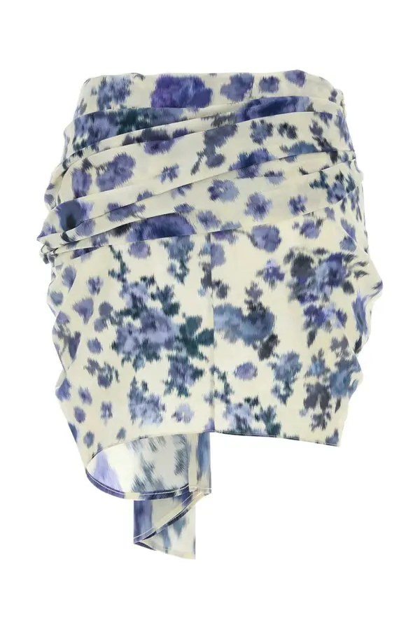 Isabel Marant Étoile Printed Stretch Silk Ovia Mini Skirt - Multicolor