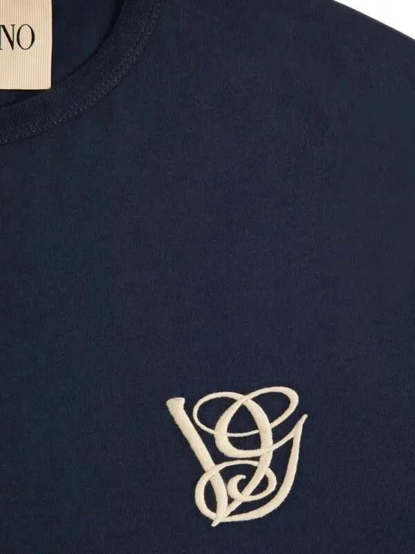 Valentino Garavani Embroidered `vg` T-shirt - Multicolor