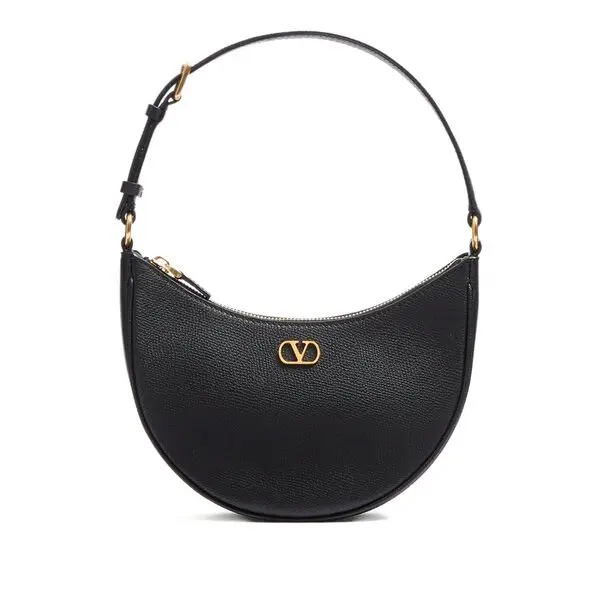 Valentino Garavani Calf Leather Mini Bag With Vlogo Signature - Black