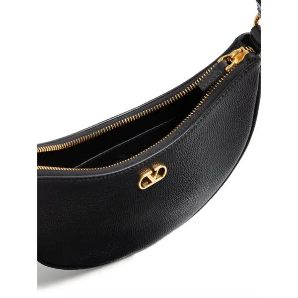 Valentino Garavani Calf Leather Mini Bag With Vlogo Signature - Black