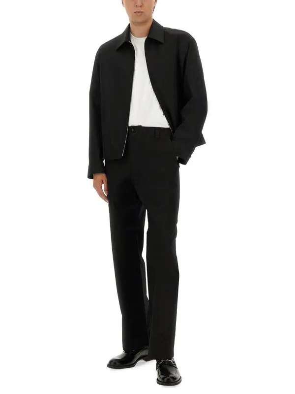 Gucci Tailored Cotton Pants With Web Detail