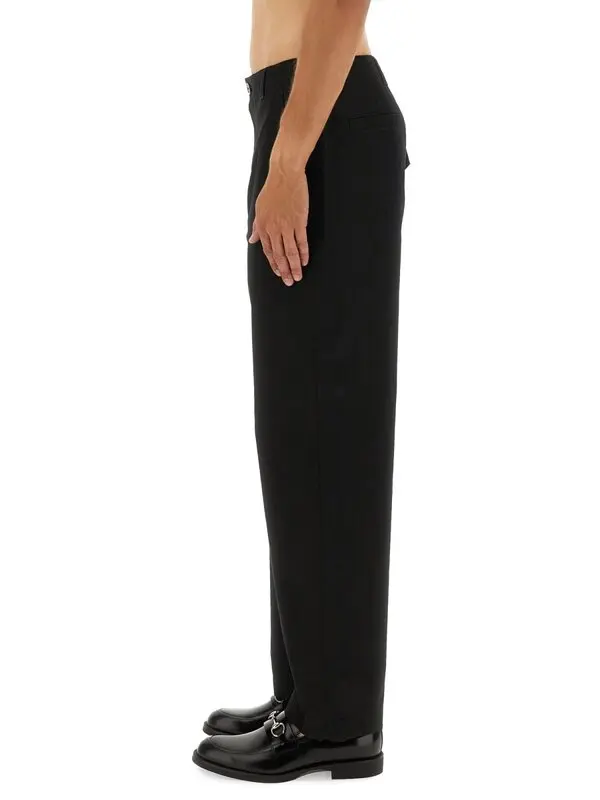 Gucci Tailored Cotton Pants With Web Detail