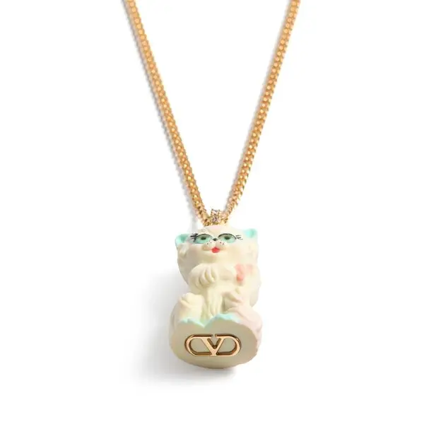 Valentino Garavani Le Chat De La Maison" Necklace With Vlogo Signature