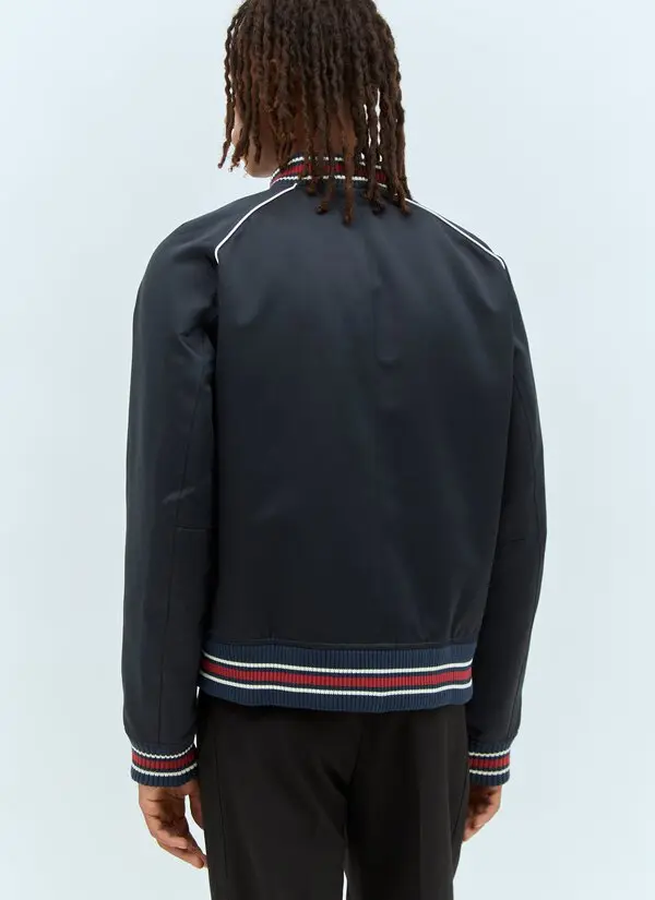 WALES BONNER Bomber Jacket With Logo Patch