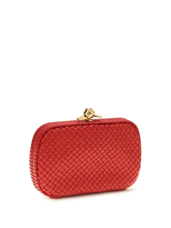 Bottega Veneta Soft Knot Clutch - Red