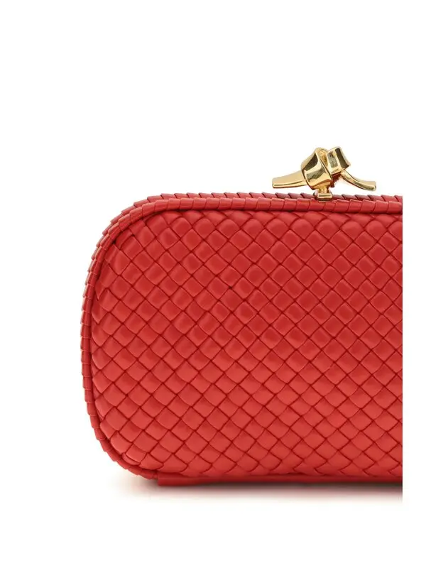 Bottega Veneta Soft Knot Clutch - Red