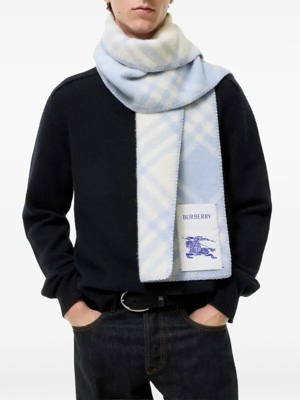 Burberry Check Wool Scarf