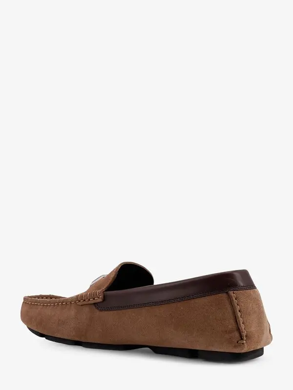 Dolce & Gabbana Suede Loafers With Leather Inserts - Multicolor