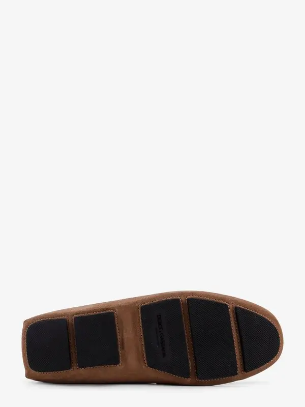 Dolce & Gabbana Suede Loafers With Leather Inserts