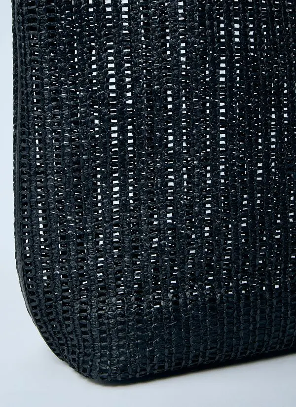 Dolce & Gabbana Woven Mesh Tote Bag - Black