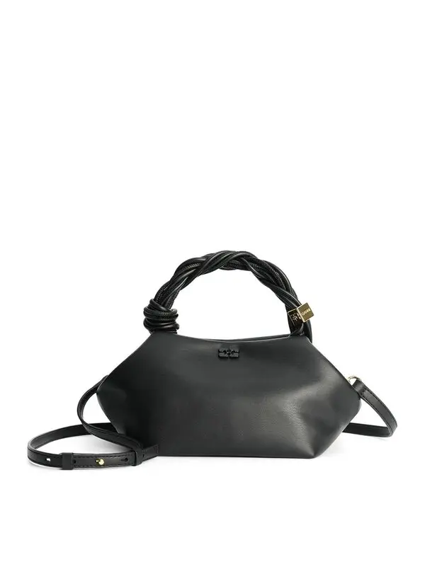 GANNI Hexagonal Leather Shoulder Bag