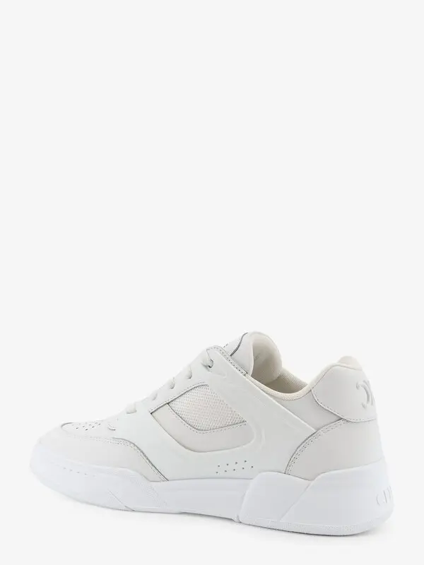 Celine Ct-09 Leather And Mesh Insert Lace-up Sneakers