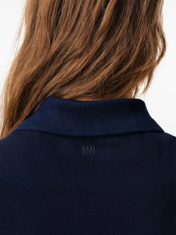 AMI Paris De Coeur Cotton Polo Shirt - Multicolor