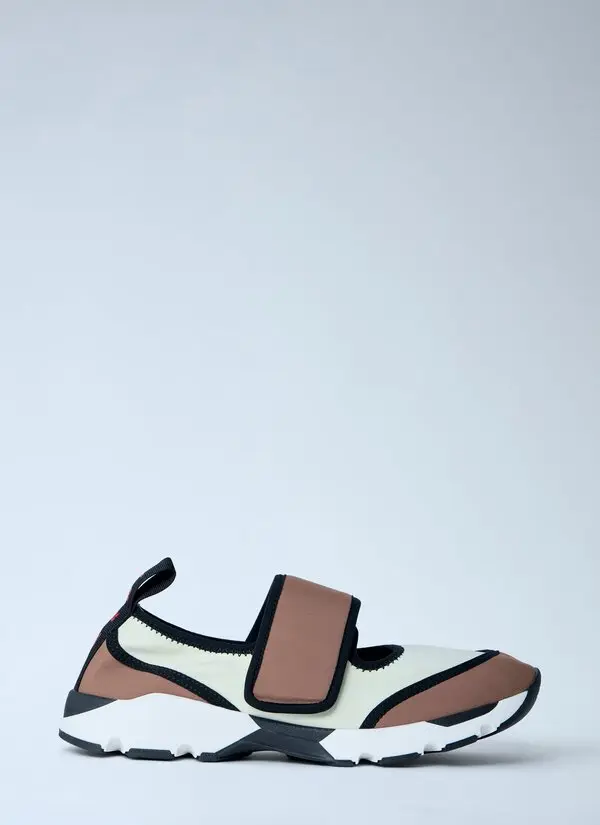 Marni Low-top Sneakers With Strap Fastening - Brown