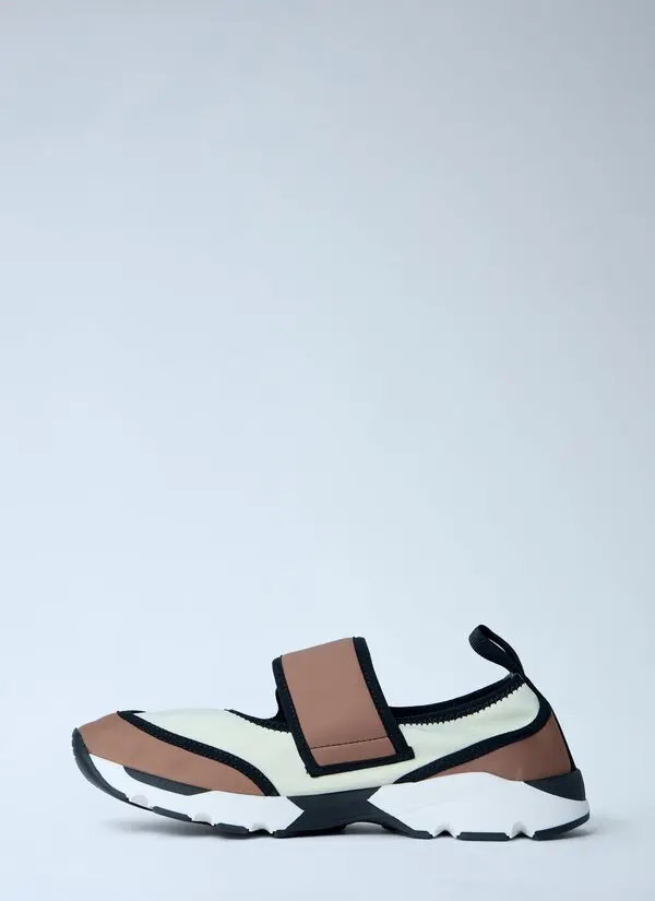Marni Low-top Sneakers With Strap Fastening - Brown