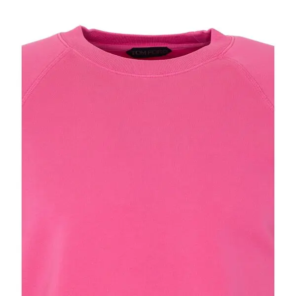 TOM FORD Crew Neck Long Sleeve Sweatshirt - Pink