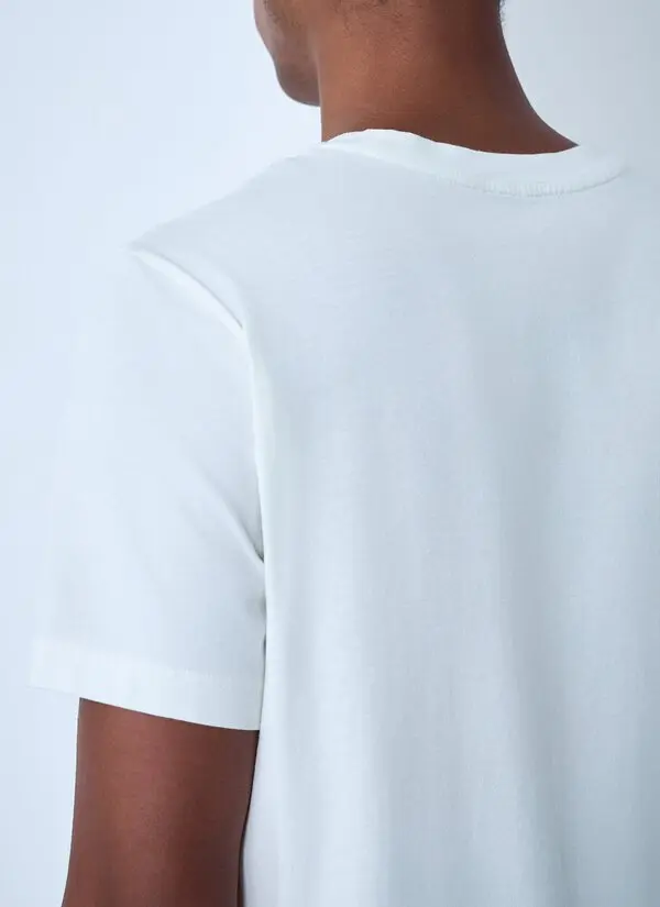 Moncler Logo Motif T-shirt - White