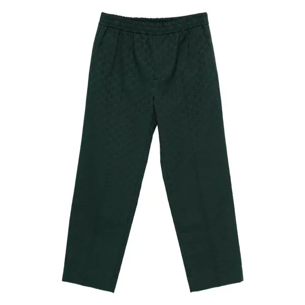 Gucci Allover Pattern Trousers - Green