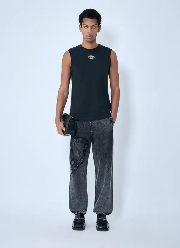 DIESEL® T-bisco-iod Top - Black