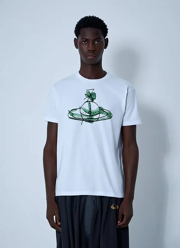 VIVIENNE WESTWOOD Logo Motif T-shirt - White
