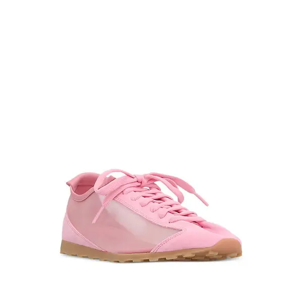 Jacquemus Paneled Mesh And Suede Lace-up Trainers - White