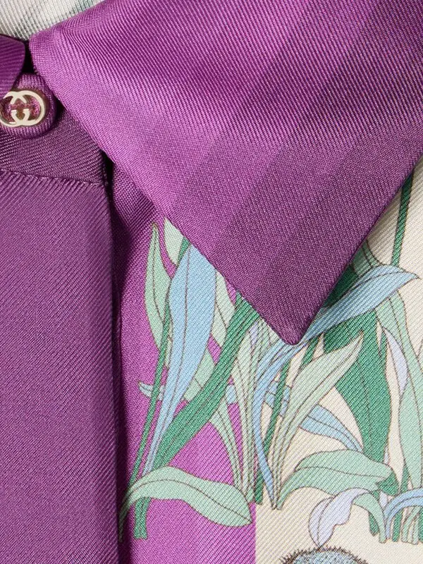 Gucci Printed Silk Twill Shirt