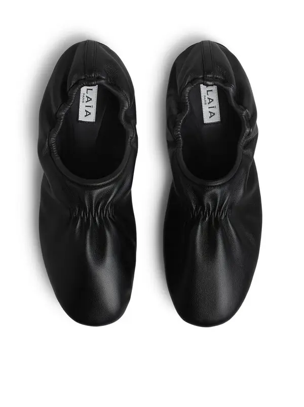 Alaïa Soft Lambskin Slippers - Black