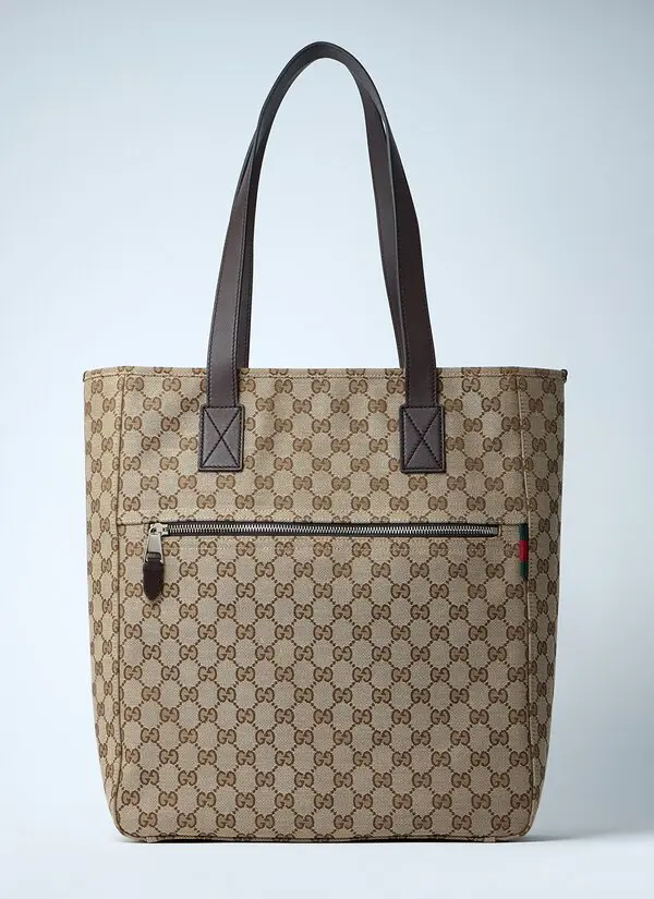 Gucci Medium Gg Canvas Tote Bag - Cream