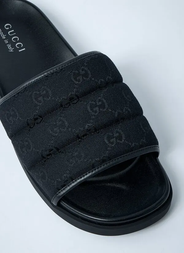 Gucci Quilted Gg Slides