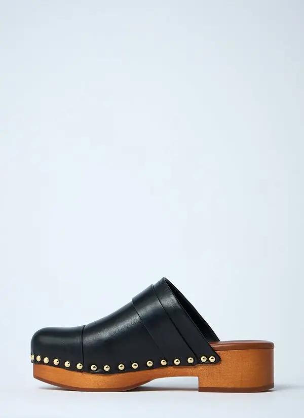 Chloé Jeanette Wedge Clog - Black