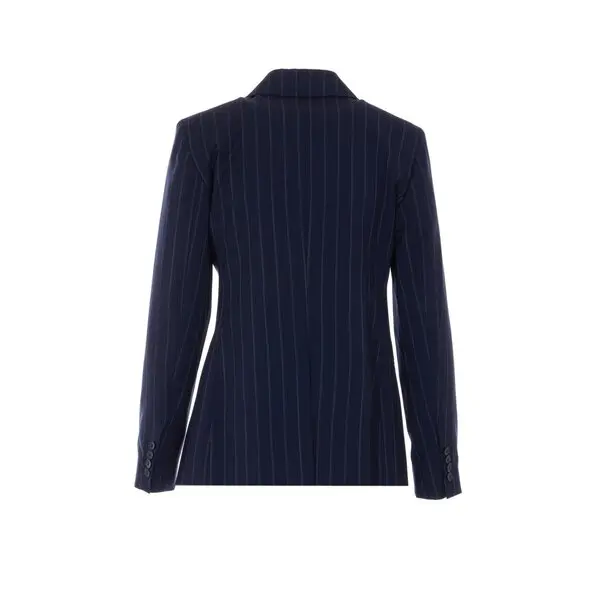 Max Mara Striped Double-breasted Blazer