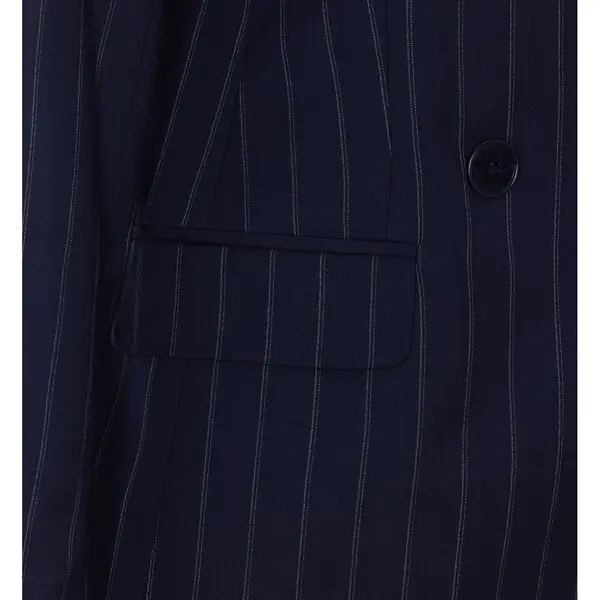 Max Mara Striped Double-breasted Blazer