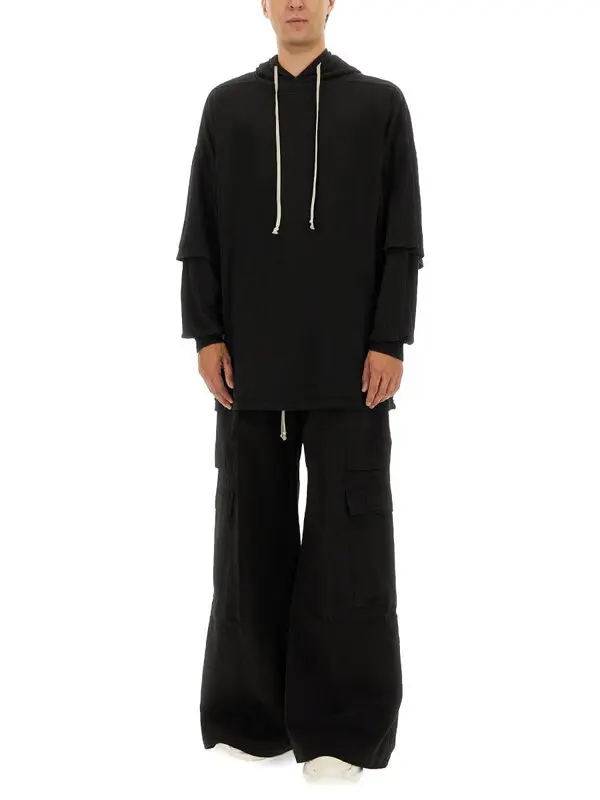 Rick Owens Tommy Hustler Hoodie - Black