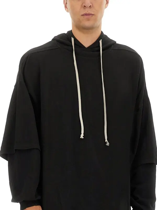 Rick Owens Tommy Hustler Hoodie - Black