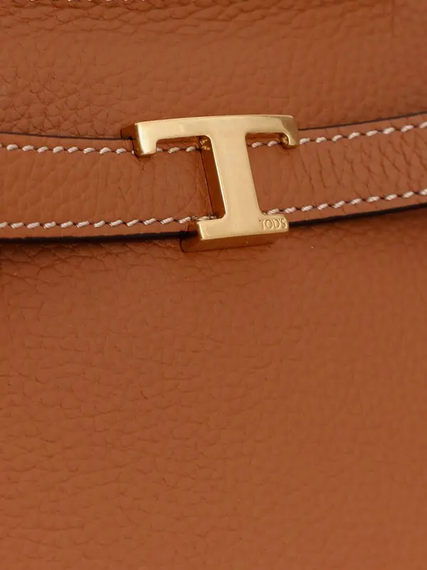 TOD'S Hammered Leather Shopping Bag - Multicolor