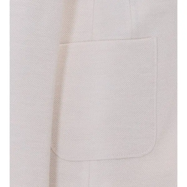 Max Mara Utilita Single-breasted Blazer In Jersey Piquet - White