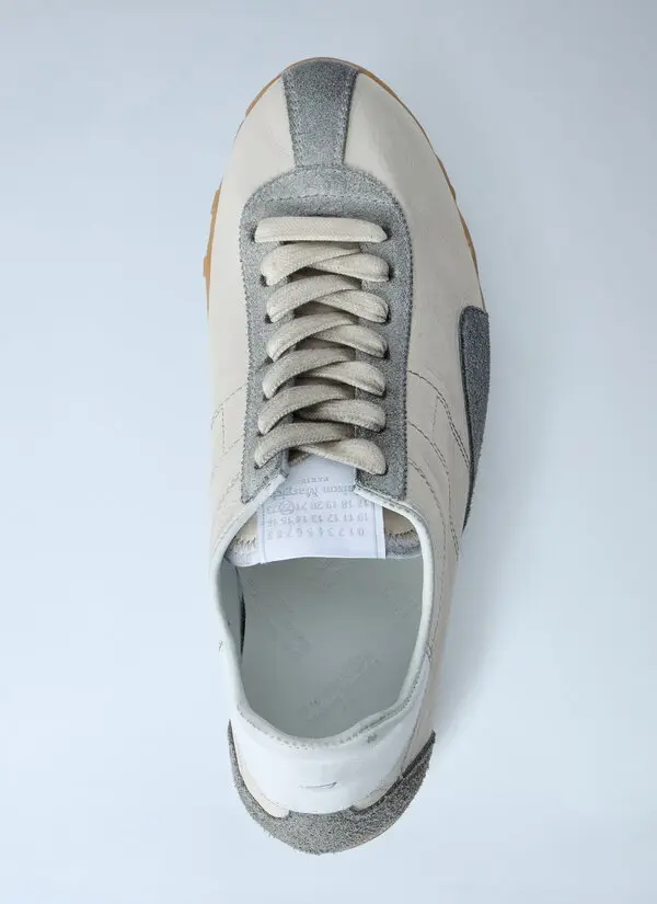 MAISON MARGIELA Low-top Leather And Suede Sneakers - Multicolor
