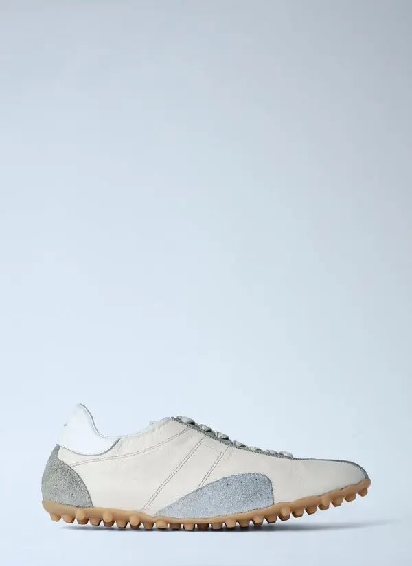 MAISON MARGIELA Low-top Leather And Suede Sneakers - Multicolor