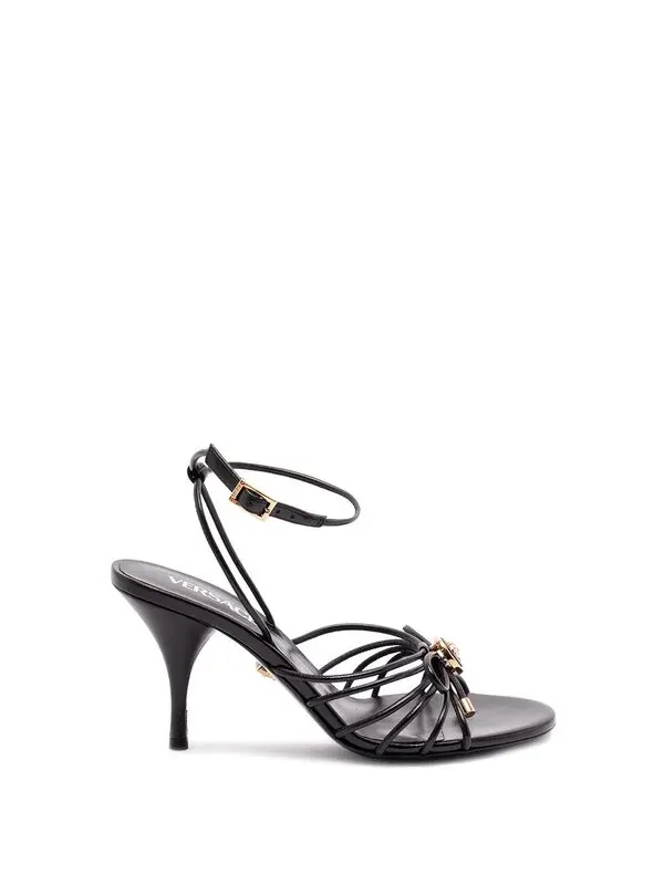 Versace Embellished Strappy High Heel Sandals - Multicolor