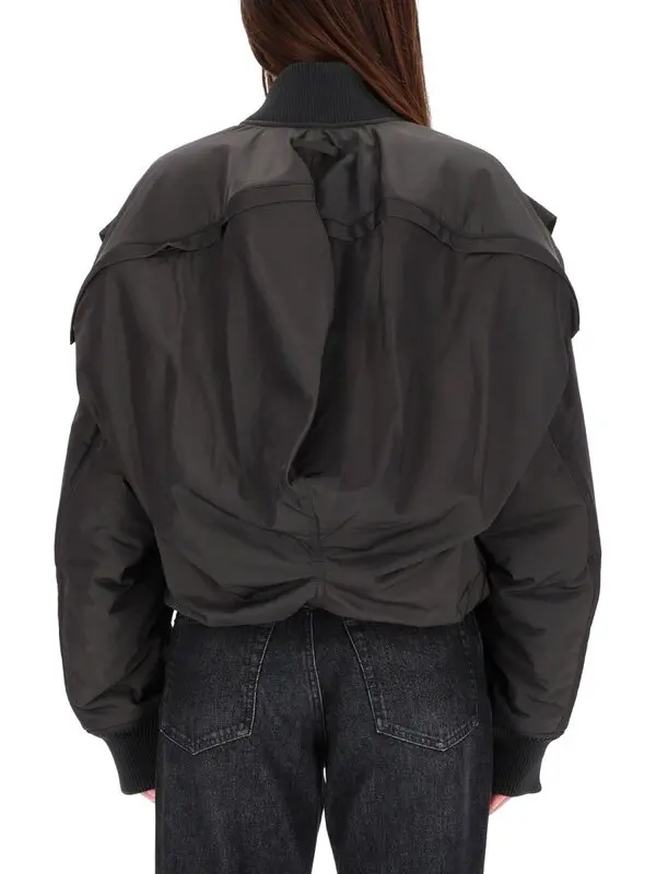 JEAN PAUL GAULTIER Hooded Bomber Jacket - Gray