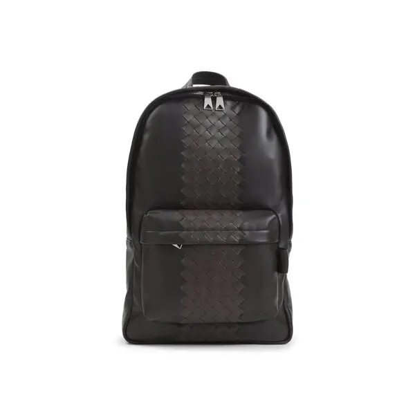 Bottega Veneta Intrecciato Leather Backpack - Brown