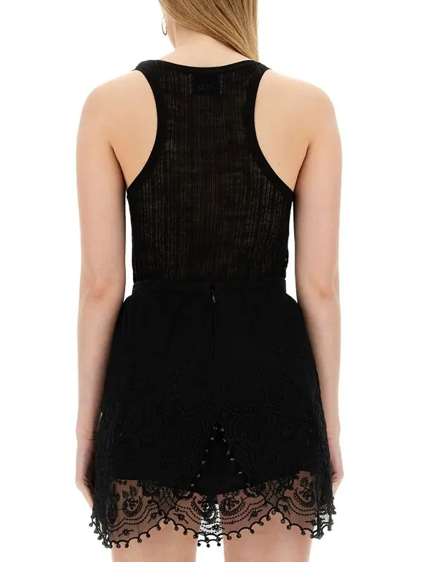 Isabel Marant Étoile Dorsia Ribbed Tank - Black