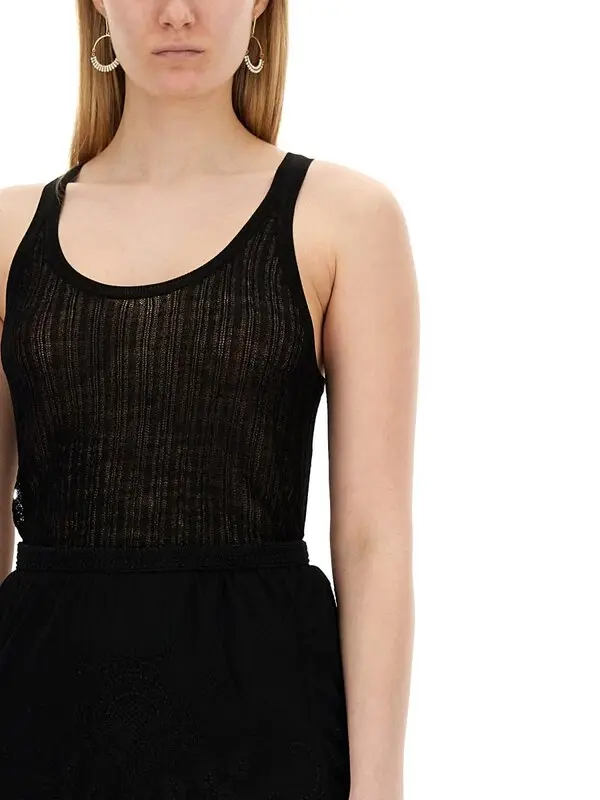 Isabel Marant Étoile Dorsia Ribbed Tank - Black