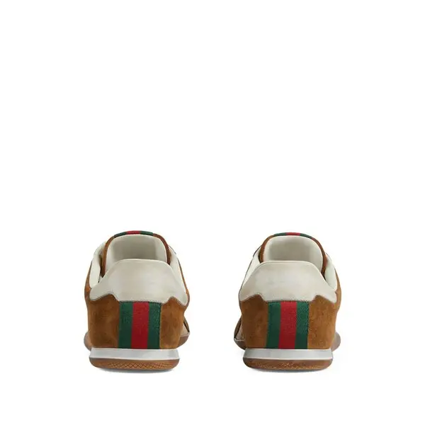 Gucci Low-top Gg Pattern Suede Sneakers