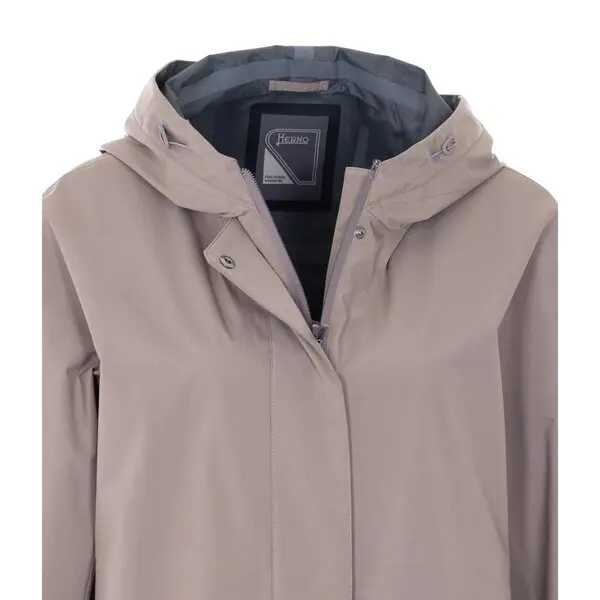 Herno Hooded Long-sleeve Jacket - Cream