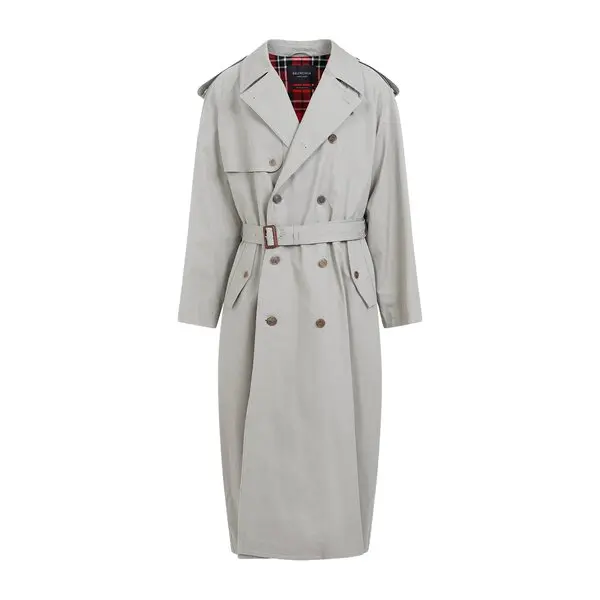 Balenciaga Military Beige Cotton Coat - Brown