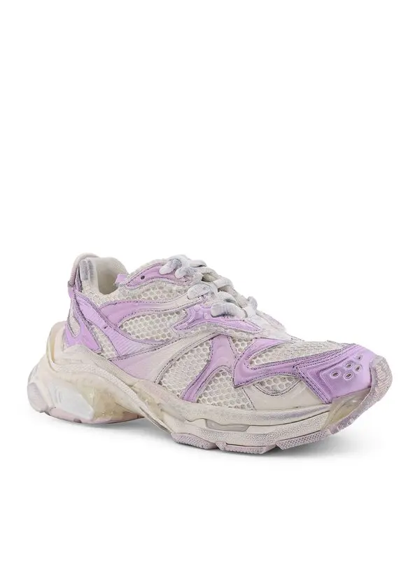 Balenciaga Runner 2 Sneakers In Nylon And Mesh - Multicolor